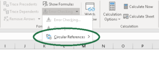 How to fix circular references - Excel Quicker